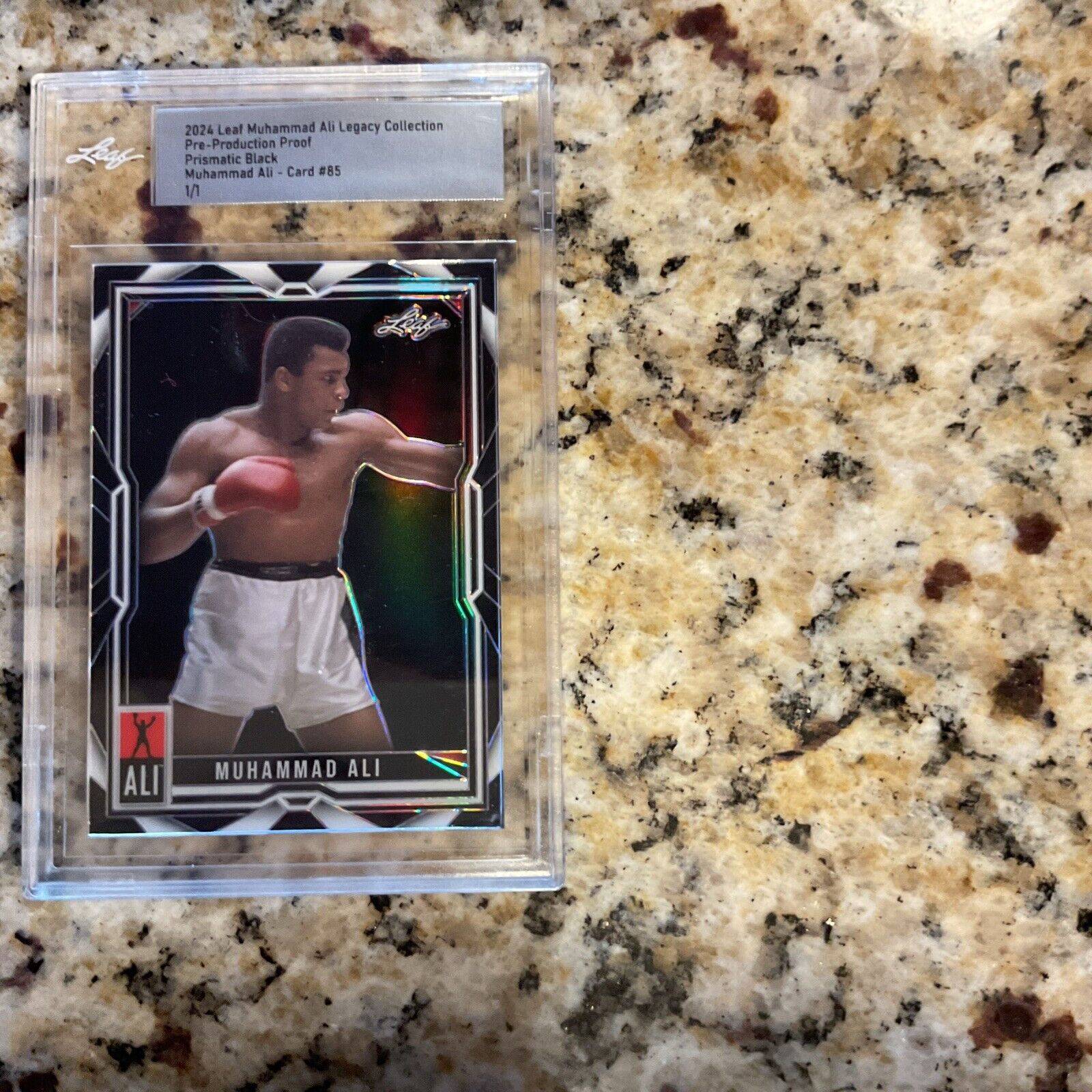 1/1 2024 leaf Muhammad Ali Legacy collection prismatic black RARE! One – Collective American Traders