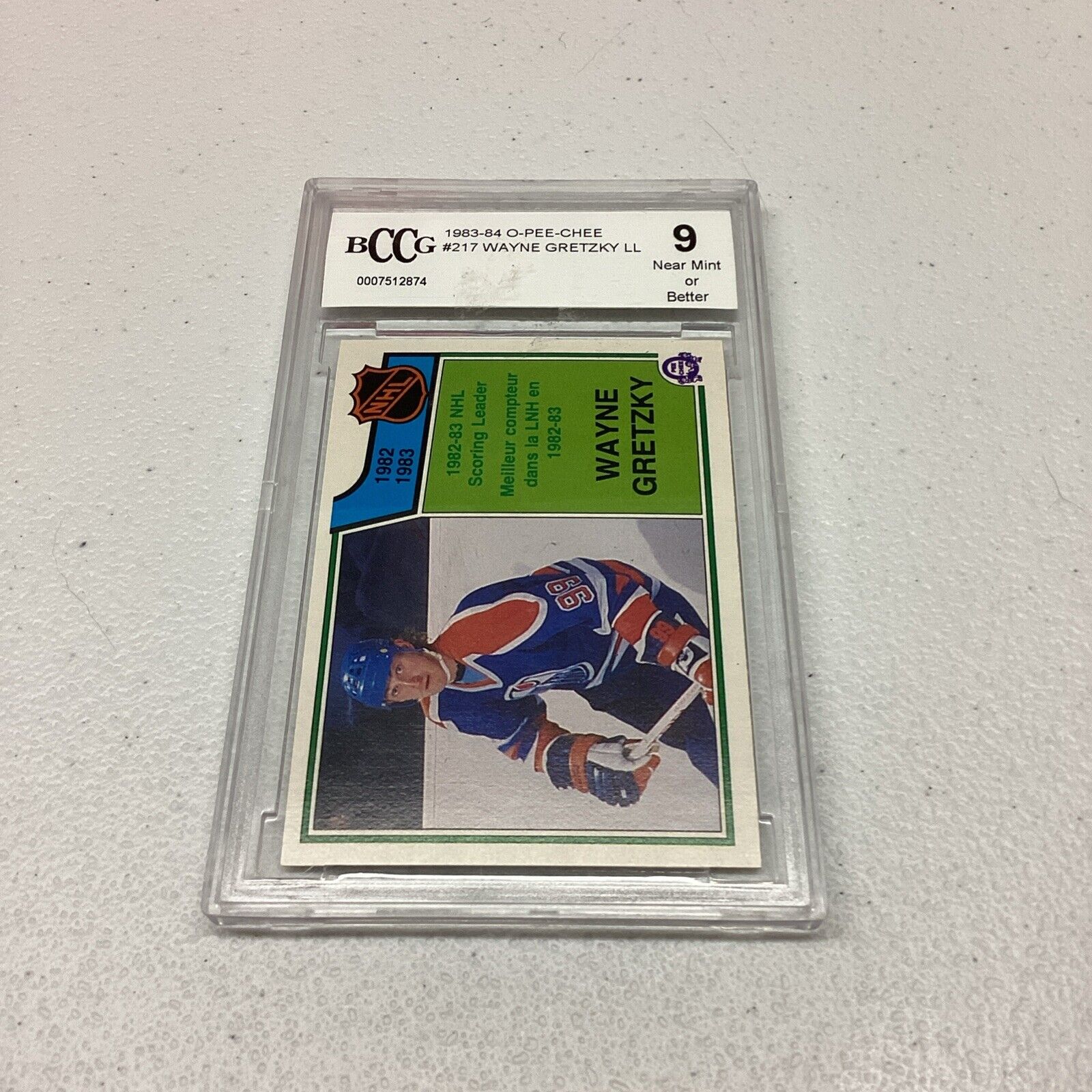1983-84 #217 Wayne Gretzky BCCG Grade 9 – Collective American Traders