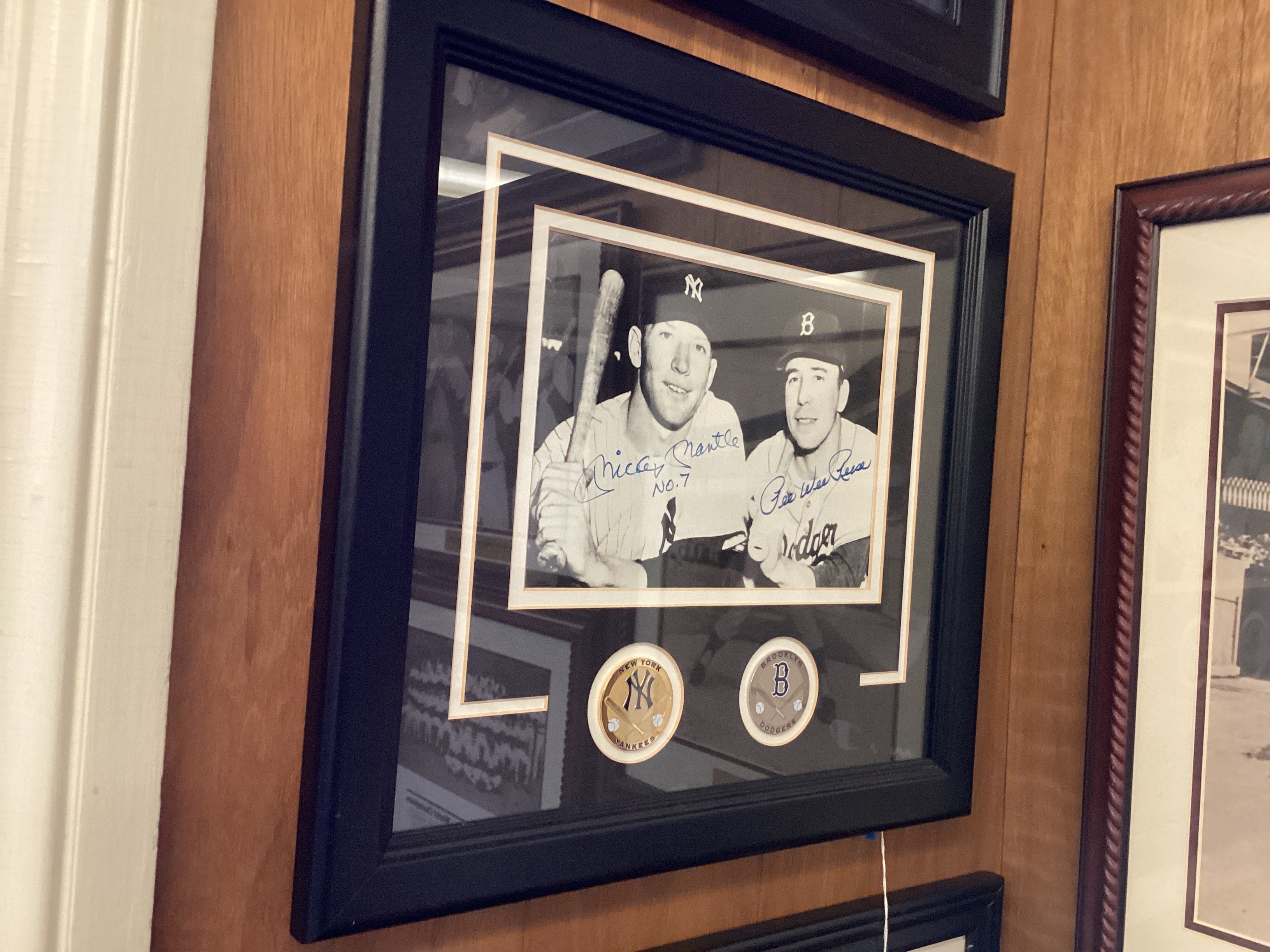 Framed Mickey Mantle and Pee Wee Reese Signed Photo – Collective ...